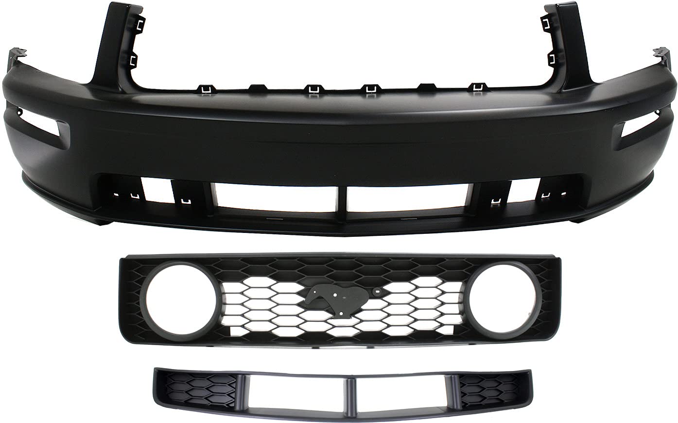 Garage-Pro Front Bumper Cover Kit Compatible With 2005-2009 Ford Mustang Primed For GT Models