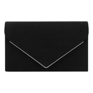 Naimo Suede Evening Bag Clutch Handbag Velvet Flap Envelope Clutches Wedding Party Prom Bridal Purse