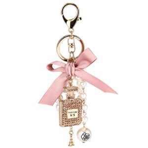 weprosofs cute keychains for women, key chains for car keys, keychain accessories for car accessories handbag decorations (a-pink)