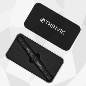 Thinvik Cycling Tubeless Tire Repair Tool,Fixes Mountain Bike and Road Bicycle Tire Punctures.Tubeless Bike Tire Repair Kit Includes Tire Repair Fork Reamer, 5 Bacon Strips.