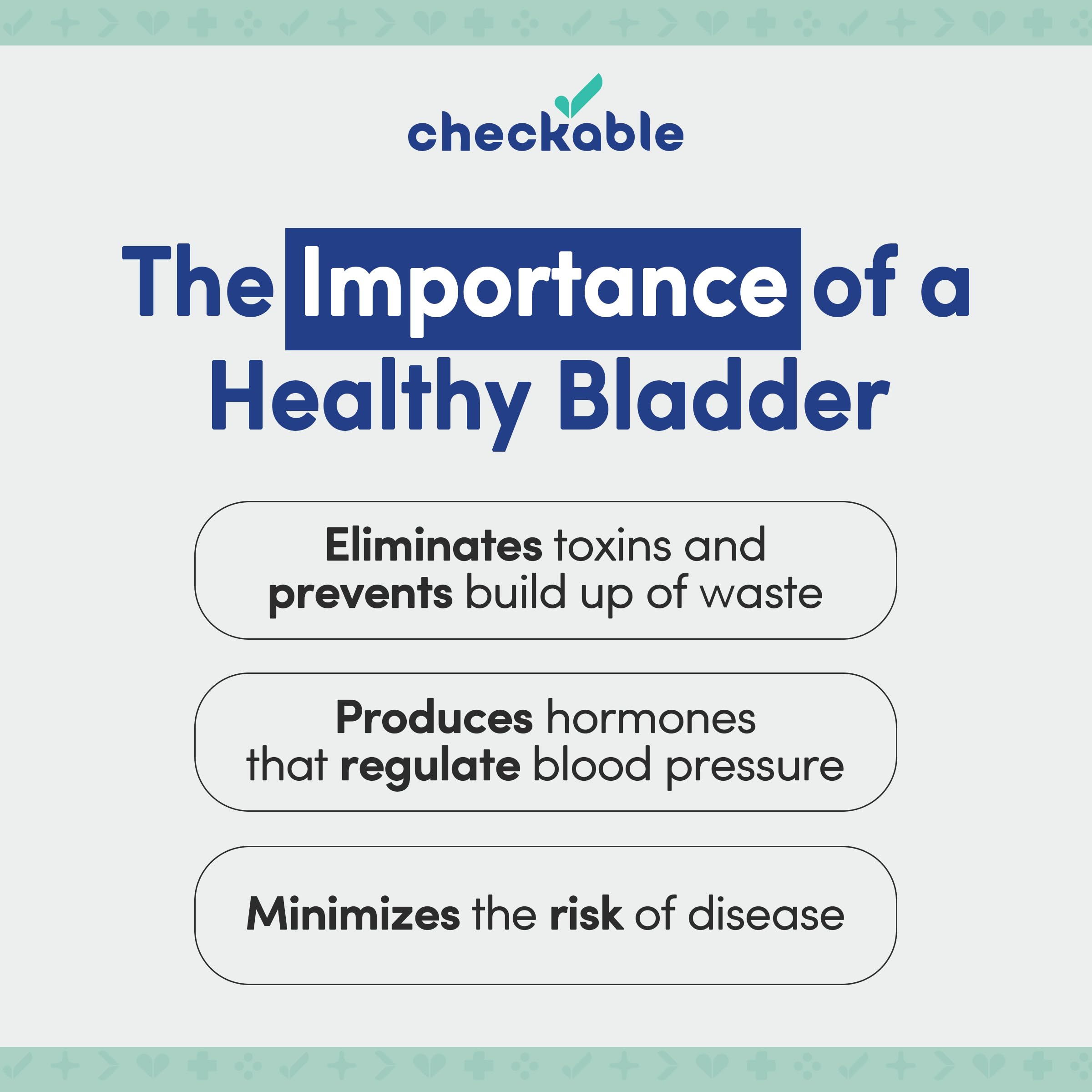 Checkable Bladder Control Supplements with D-Mannose, Cranberry, Hibiscus, and Dandelion - Urinary Tract Infection Treatment for Women and Men, 60 Cap