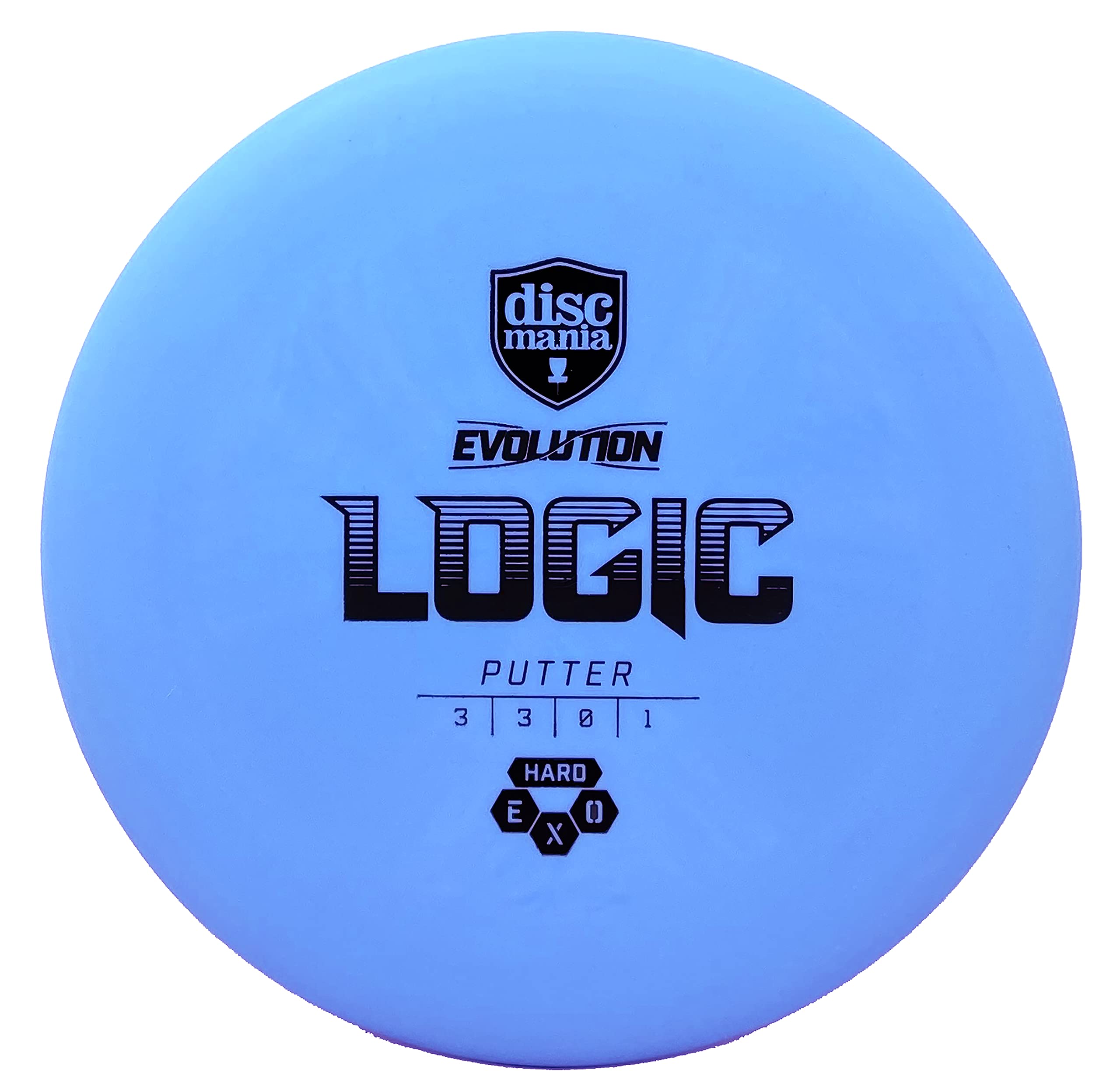 Discmania Evolution Exo Hard Logic Disc Golf Putter (Colors May Vary) 173-176 - Low Profile Disc Golf Putter and Approach Disc