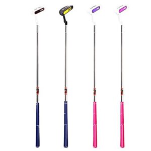 Kids Golf Putter Right Handed Stainless Steel Rio Beginners Practice Junior Golf Clubs for 3-12 Years 24''-28'' (White&Pink,5-8Y)