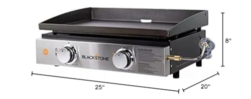 Blackstone Griddle 22″ Tabletop 2 Burner 24,000 BTU Grill with Cover included