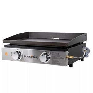 Blackstone Griddle 22″ Tabletop 2 Burner 24,000 BTU Grill with Cover included