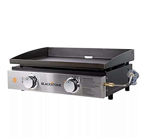 Blackstone Griddle 22″ Tabletop 2 Burner 24,000 BTU Grill with Cover included