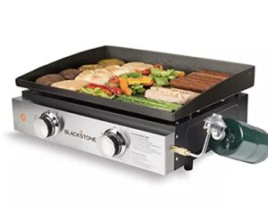 blackstone griddle 22″ tabletop 2 burner 24,000 btu grill with cover included