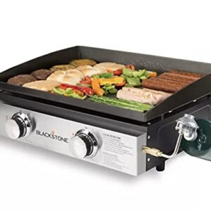 Blackstone Griddle 22″ Tabletop 2 Burner 24,000 BTU Grill with Cover included