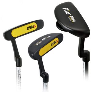 Kids Golf Putter Right Handed Stainless Steel Rio Beginners Practice Junior Golf Clubs for 3-12 Years 24''-28'' (black&yellow,8-12Y)