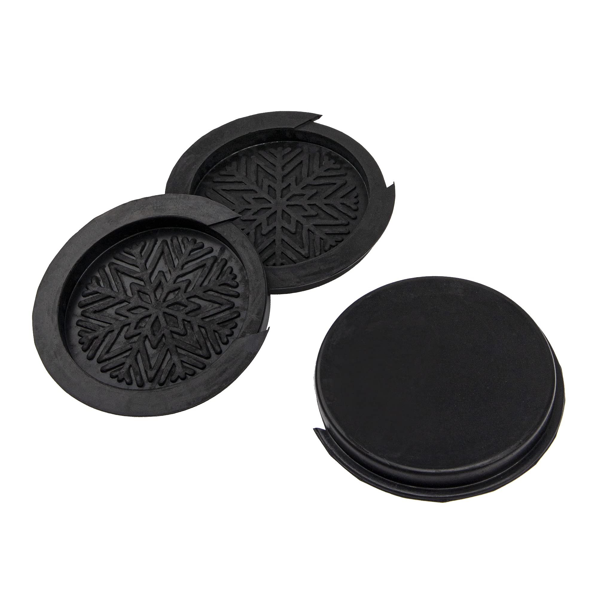 3Pcs Yootones Guitar Soundhole Cover Rubber Guitar Sound Hole Cover Compatible with Acoustic Guitar (Black)