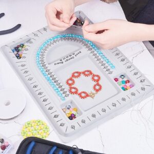 MILISTEN 2pcs Bead Board, Necklace Beading Jewelry Organizer Tray for Creating Bracelets, Necklaces and Other Jewelry