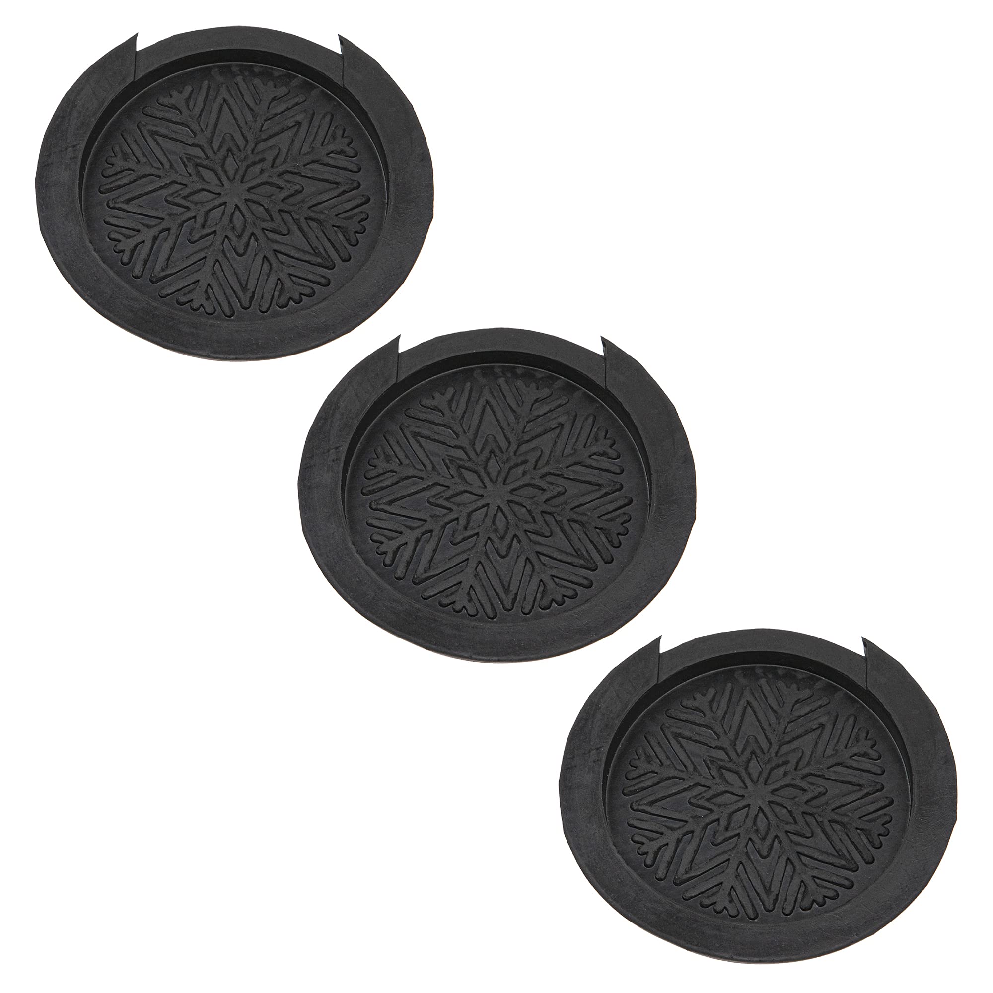 3Pcs Yootones Guitar Soundhole Cover Rubber Guitar Sound Hole Cover Compatible with Acoustic Guitar (Black)