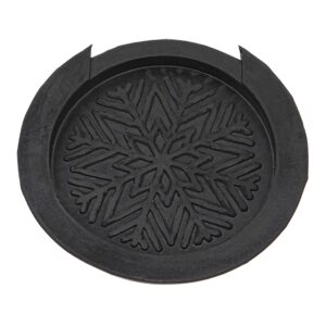 3Pcs Yootones Guitar Soundhole Cover Rubber Guitar Sound Hole Cover Compatible with Acoustic Guitar (Black)