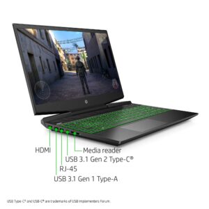 2021 Newest HP Pavilion Gaming 16-Inch Micro-EDGE Laptop, Intel Core i5-10300H Processor, NVIDIA GeForce GTX 1650 (4GB), 16 GB SDRAM, 512 GB SSD, Windows 10 Home (Shadow Black/Acid Green), w/Z&O Fiber