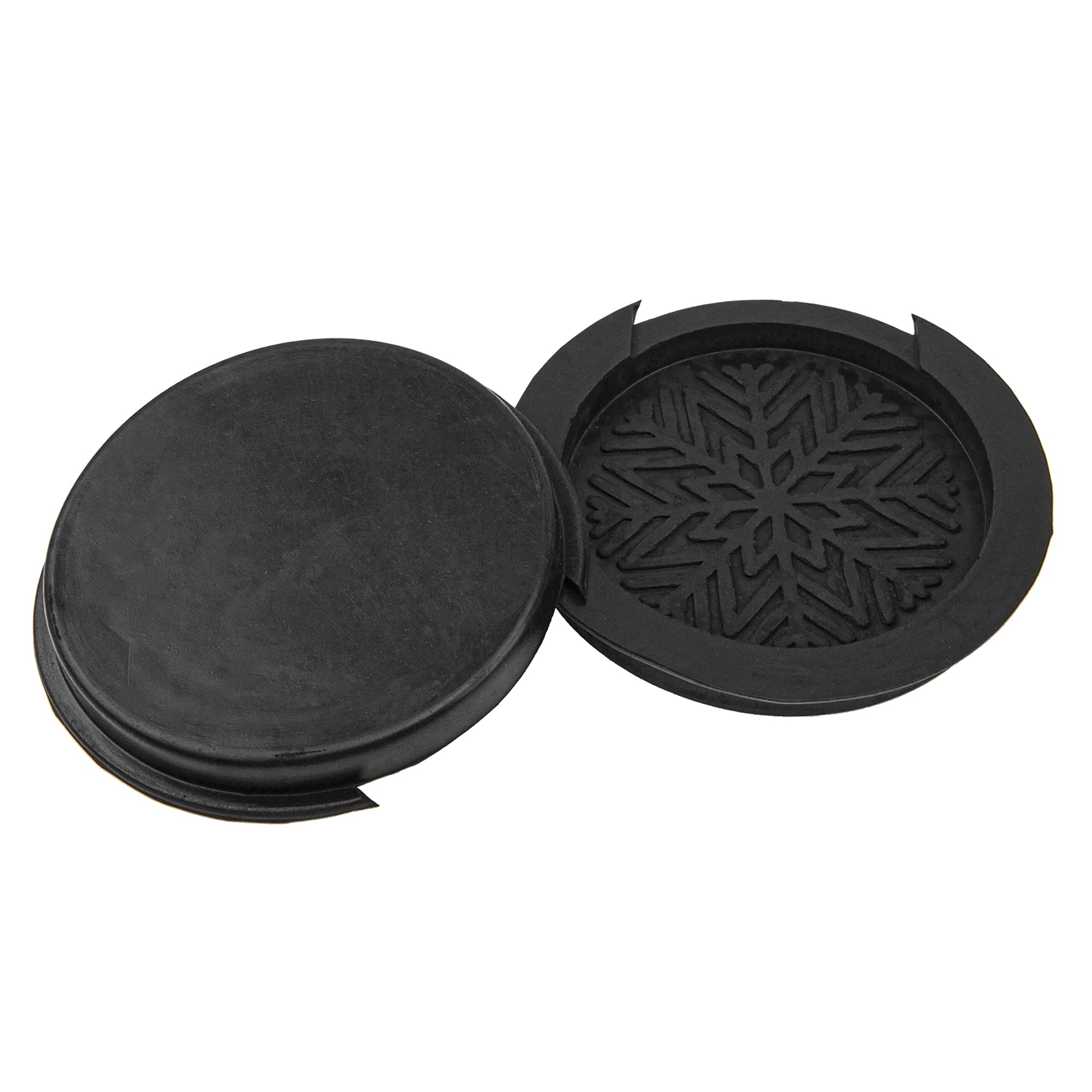 3Pcs Yootones Guitar Soundhole Cover Rubber Guitar Sound Hole Cover Compatible with Acoustic Guitar (Black)