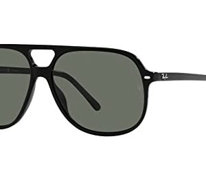 Ray-Ban RB2198 Bill Square Sunglasses, Black/Polarized Green, 60 mm