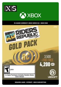 riders republic coins gold pack - 4,200 credits - xbox [digital code]