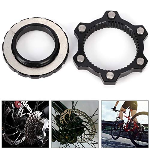 QIMIT Center Lock Adapter, Strong Bicycle Accessories Brake Rotor for 15mm / 5.9in Hub Axles for 12mm / 4.7in for 9mm / 3.5in