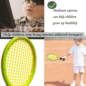 AIDIER Tennis Racket Set for Children,1Pair Plastic Racquet with Bag and 2 Tennis Ball for Children Tennis Racquets Gift Set Outdoor Indoor Sports Tennis Game for Toddler Children Over 2 Year