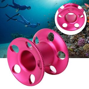 Empty Underwater Compact Size Finger Spool, Finger Spool Reel, Easy to Use Line Tool for Snorkeling Freediving(red)