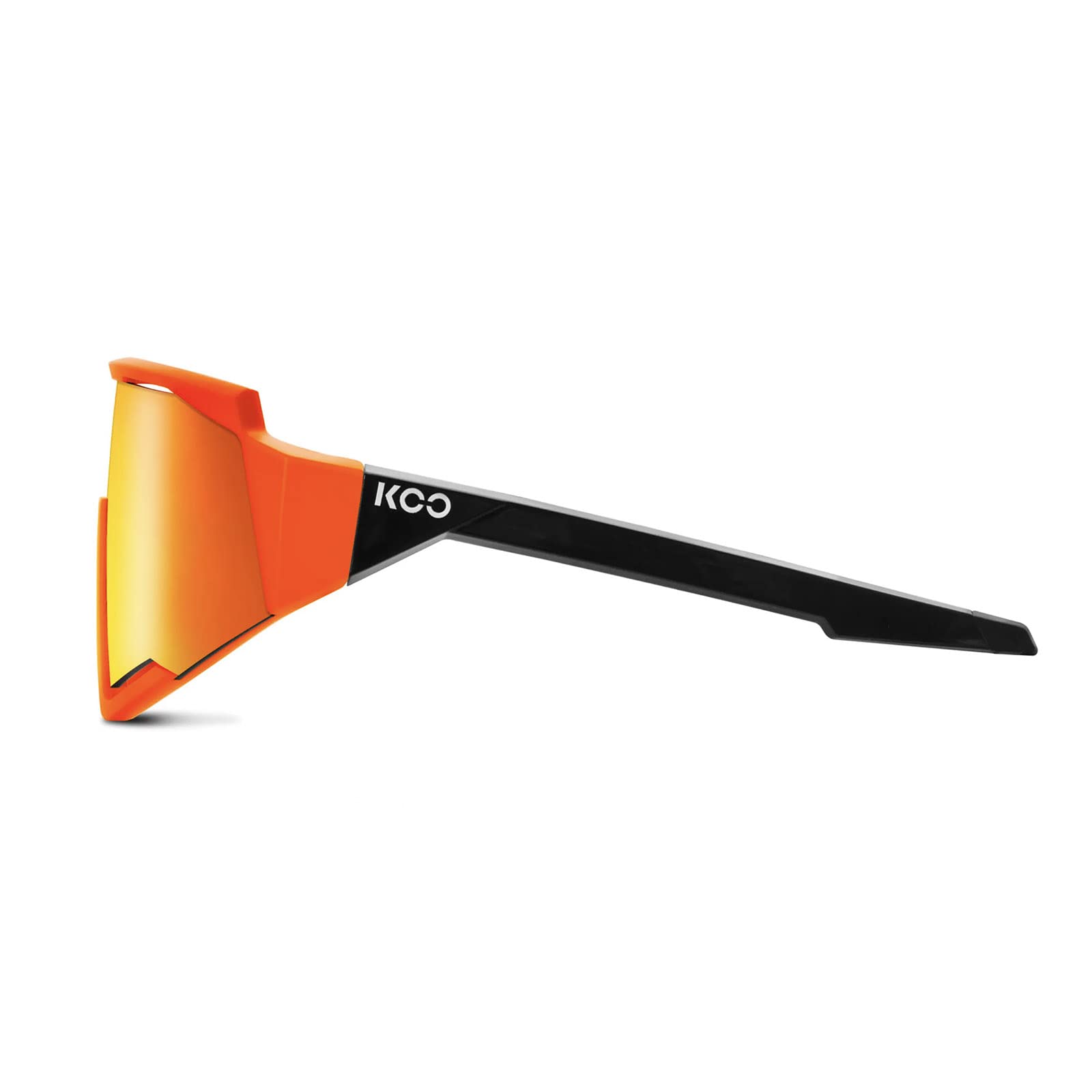 KOO Spectro Sunglasses I Performance Eyewear for Road, Triathlete & Cyclocross Sports - Orange Fluo