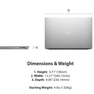 Newest Dell XPS 15 9500 Elite Laptop, 15.6" FHD+ 500 Nits Display, Intel Core i7-10750H, GTX 1650Ti, 32GB RAM, 1TB SSD, Webcam, Backlit Keyboard, Fingerprint Reader, WiFi 6, Thunderbolt, Win 10 Home