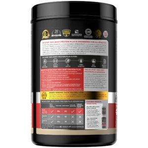 Six Star Whey Protein Powder + Immune Support Whey Protein Plus | Whey Protein Isolate & Peptides + Muscle Builder | Lean Protein Powder for Muscle Gain & Recovery | Vanilla, 2 lbs