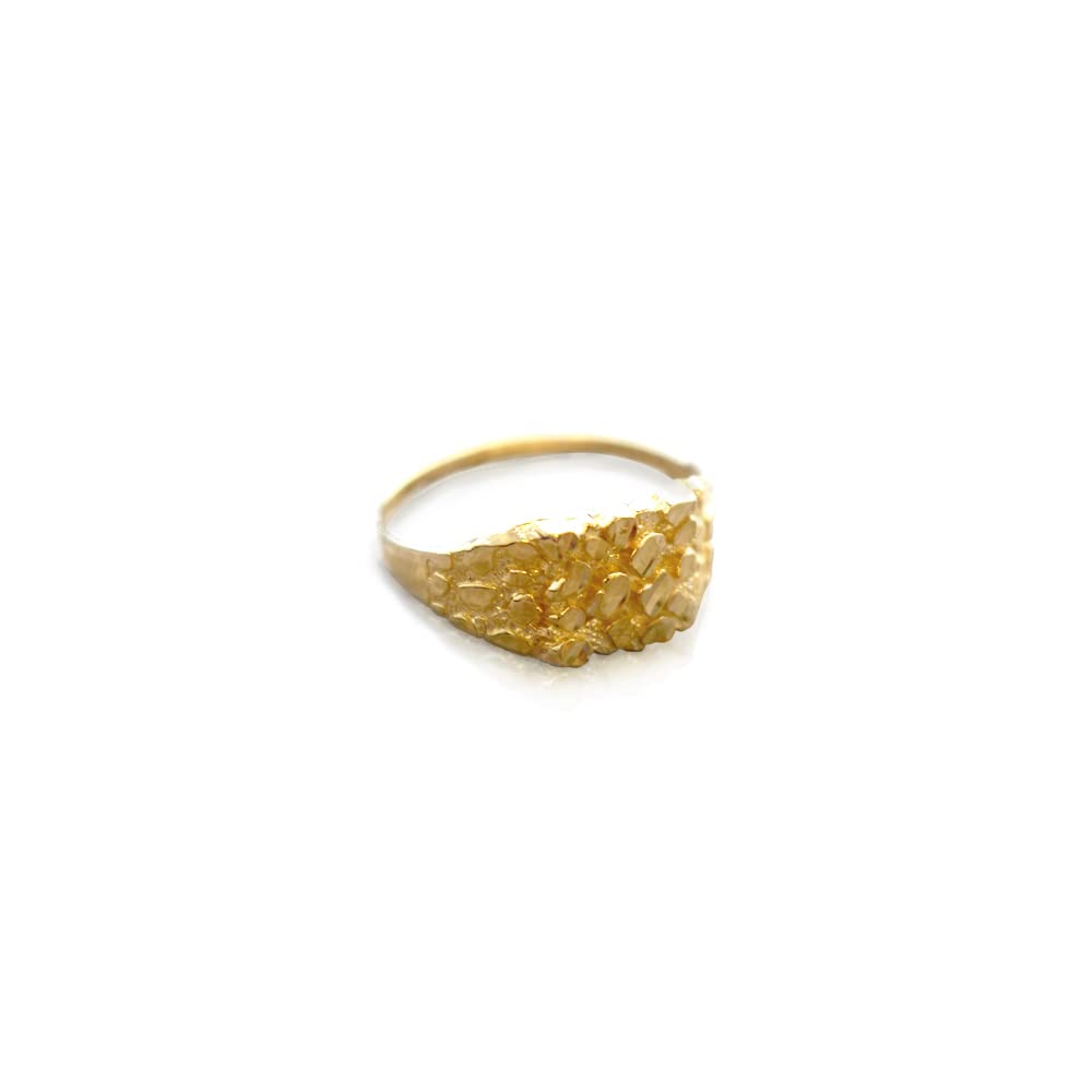 Gold Nugget Ring for Women 10K Gold Women’s Wedding Rings 2.20 gm (RS 8)