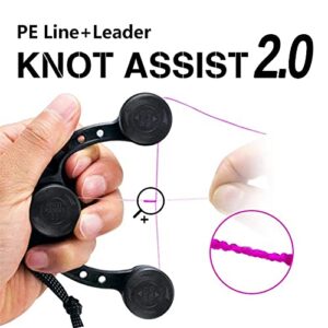 Knot Assist GT Knotter Leader Connection Knot Assist 2.0 for FG Knot Braided Line to Leader Connection Fishing Knot Tying Tool for Braid to Monofilament Leader Connections(B)