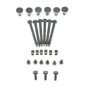 kaish whole set stainless steel tremolo fine tuner screws string insert block saddle mounting screws locking nut & string lock screws for fr