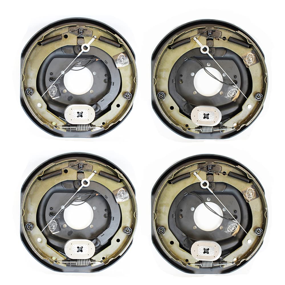 Southwest Wheel 2-Pack 12" X 2" TruRyde Self-adjusting Electric Brakes with Hardware (2 Right Hand + 2 Left Hand)