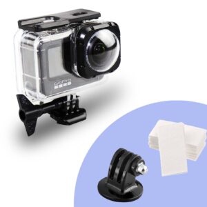 sruim waterproof housing case for gopro hero11 10 9 max lens mod, underwater diving protective shell 40m with bracket accessories