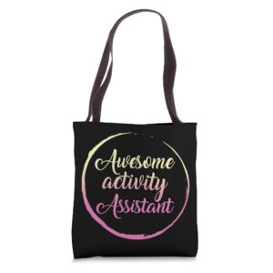 awesome activity assistants rock activity professionals week tote bag