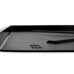 Camco Dishwasher Drain Pan | Protects Floors, Cabinets, Walls & Features Front Opening for Easy Leak Detection | Crafted of Heavy-Duty Polymer | Black, 23-5/8” x 20-1/2” (20602)