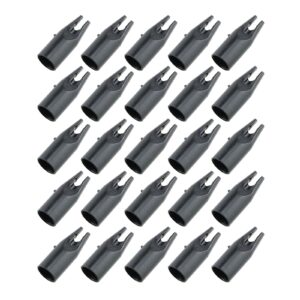 e-outstanding 25pcs plastic archery arrow nocks for id 8mm arrow shaft archery accessory, 8x35mm