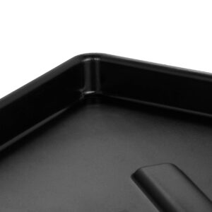 Camco Dishwasher Drain Pan | Protects Floors, Cabinets, Walls & Features Front Opening for Easy Leak Detection | Crafted of Heavy-Duty Polymer | Black, 23-5/8” x 20-1/2” (20602)