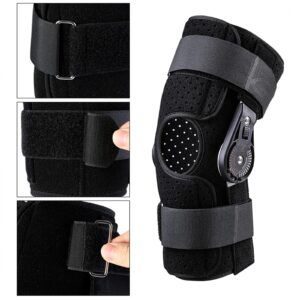 xjjy adjustable medical knee brace postoperative orthosis knee joint support ligament sport injury orthopedic splint after surgery,standard style,m