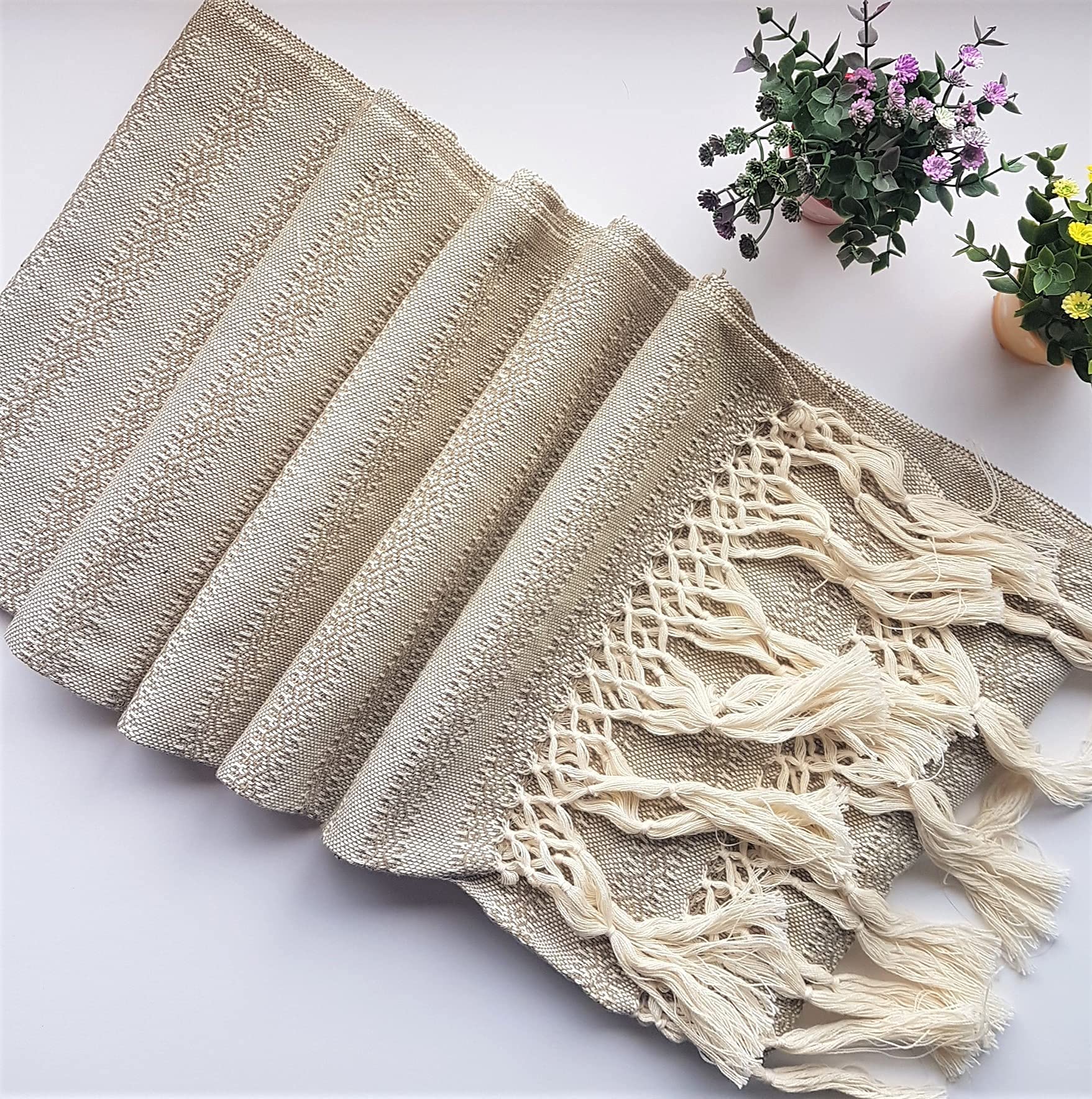 Baby Trapoz Mexican Rebozo Shawl, Ideal for Natural Birth, Doula Massage, 118.11", Oatmeal