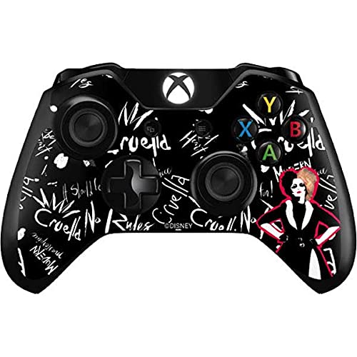 Skinit Decal Gaming Skin Compatible with Xbox One Controller - Officially Licensed Disney Cruella Animated Design