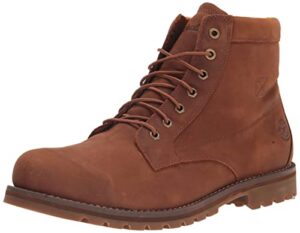 timberland men's redwood falls waterproof boots, rust full grain, 10