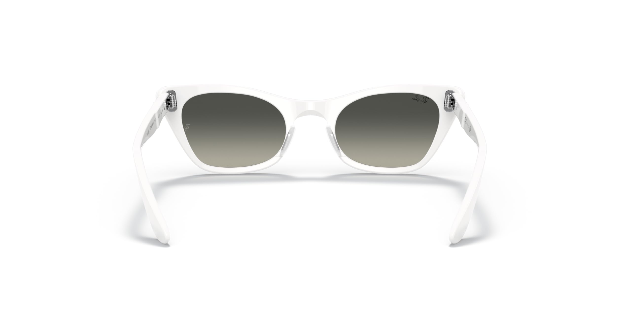 Ray-Ban Junior Girls' RJ9099S Miss Burbank Cat Eye Sunglasses, White/Grey Gradient, 45 mm