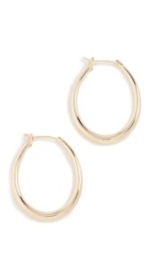 shashi women's ovale hoops, gold, one size