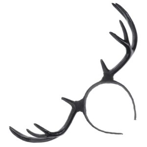 lurrose antler headband gothic deer horn headband cosplay costume hair hoop for halloween christmas cosplay party