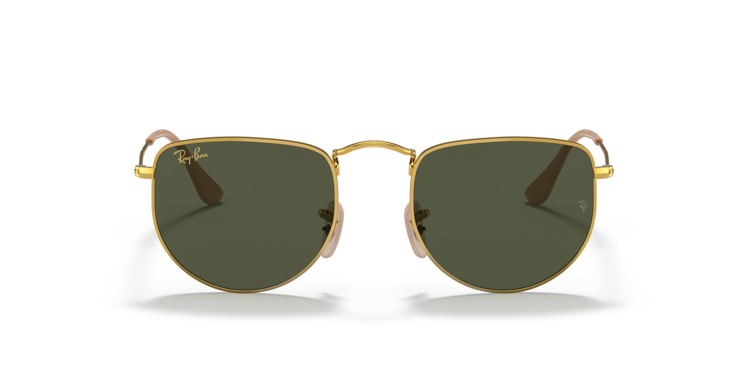 Ray-Ban RB3958 Elon Round Sunglasses, Legend Gold/Green, 50 mm