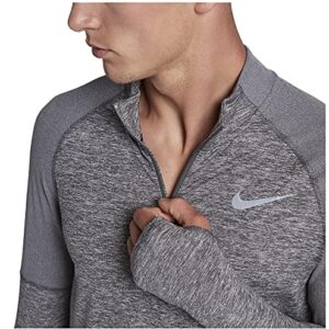 Nike Men's 1/2 Zip Element Running Top (Dark Grey/Heather, Medium)