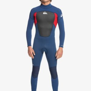 Quiksilver Mens Prologue 3/2 GBS Back Zip Wetsuit - Insignia/High Risk | Large