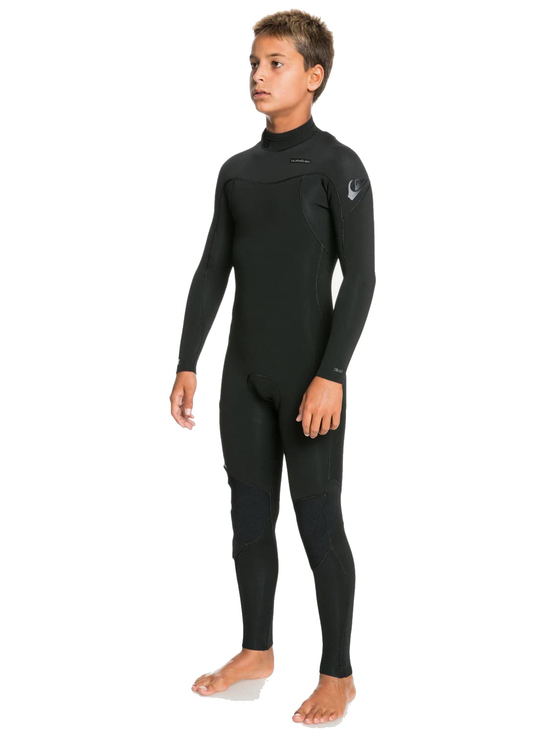 Quiksilver Boys 4/3 Sessions Back Zip Wetsuit - Black | 12