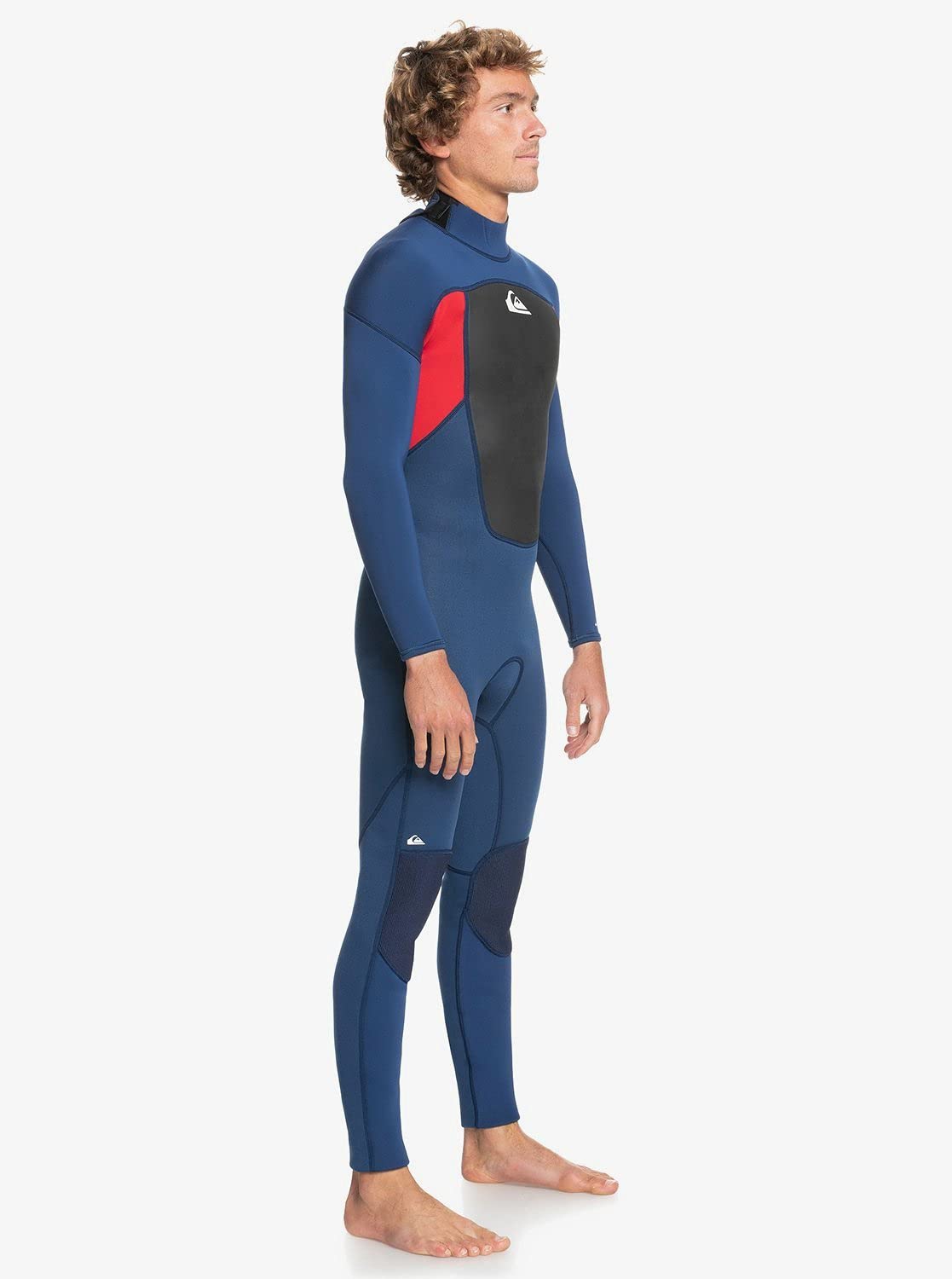 Quiksilver Mens Prologue 3/2 GBS Back Zip Wetsuit - Insignia/High Risk | Large