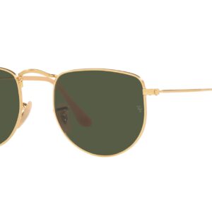 Ray-Ban RB3958 Elon Round Sunglasses, Legend Gold/Green, 50 mm