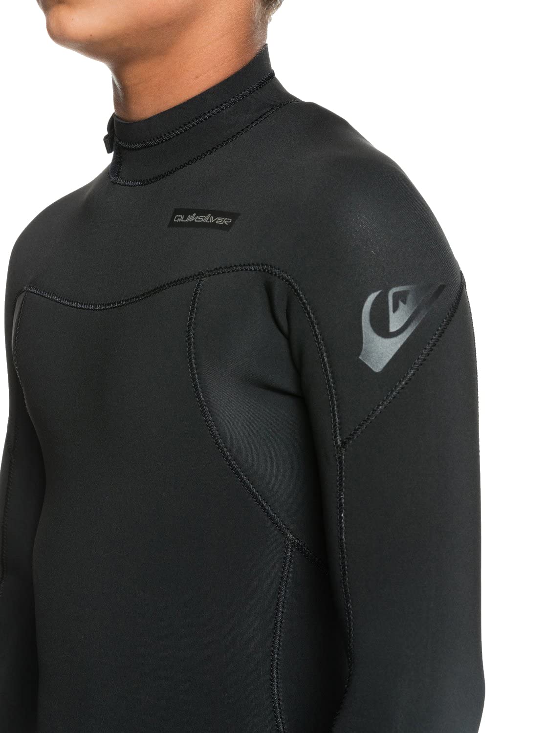 Quiksilver Boys 4/3 Sessions Back Zip Wetsuit - Black | 12